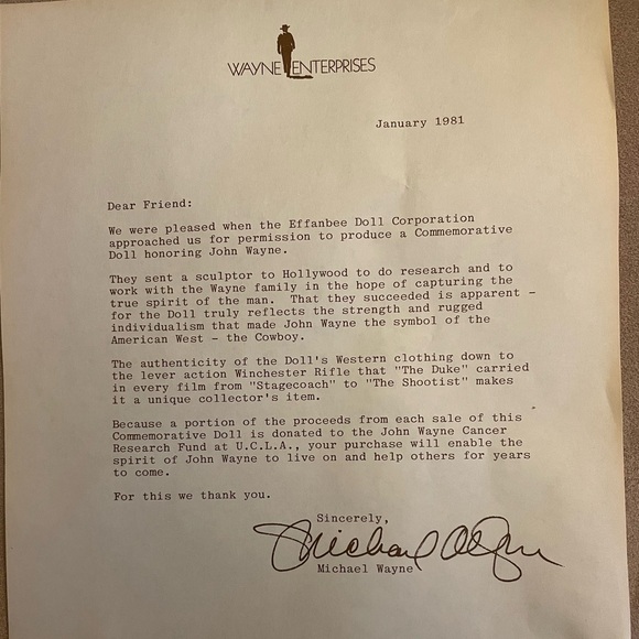 Other | Wayne Enterprises Letterhead Document | Poshmark